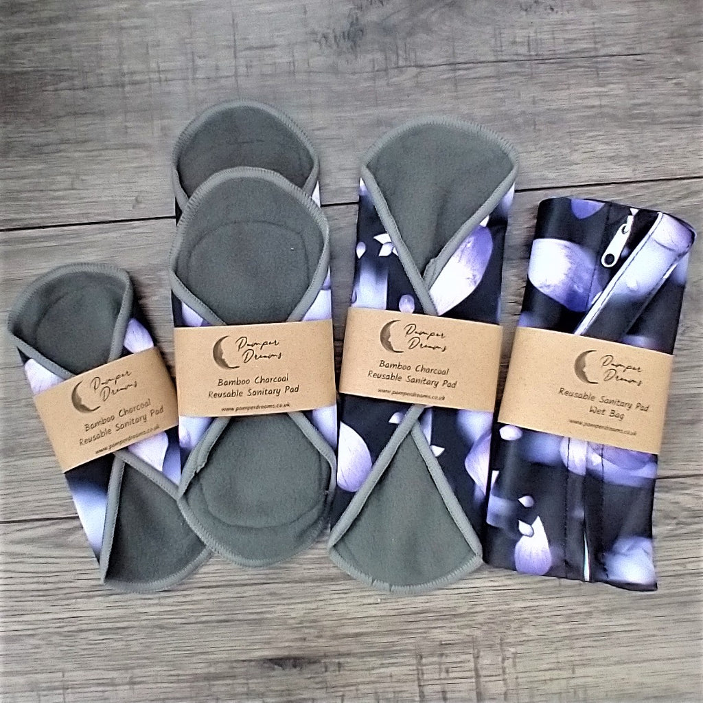 Reusable Period Pads | Zero Waste Sanitary Pad Set | Pamper Dreams
