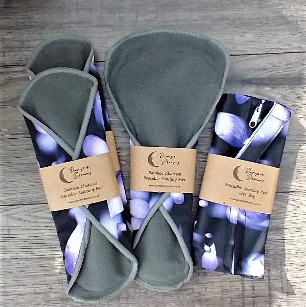 Reusable Period Pads | Zero Waste Sanitary Pad Set | Pamper Dreams